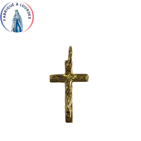 Croix dorée avec Christ – SERAL I Souvenirs de Lourdes